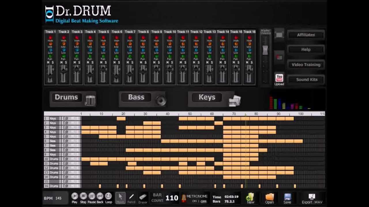 Dr. Drum Beat Maker Software FREE Demo here !! - YouTube