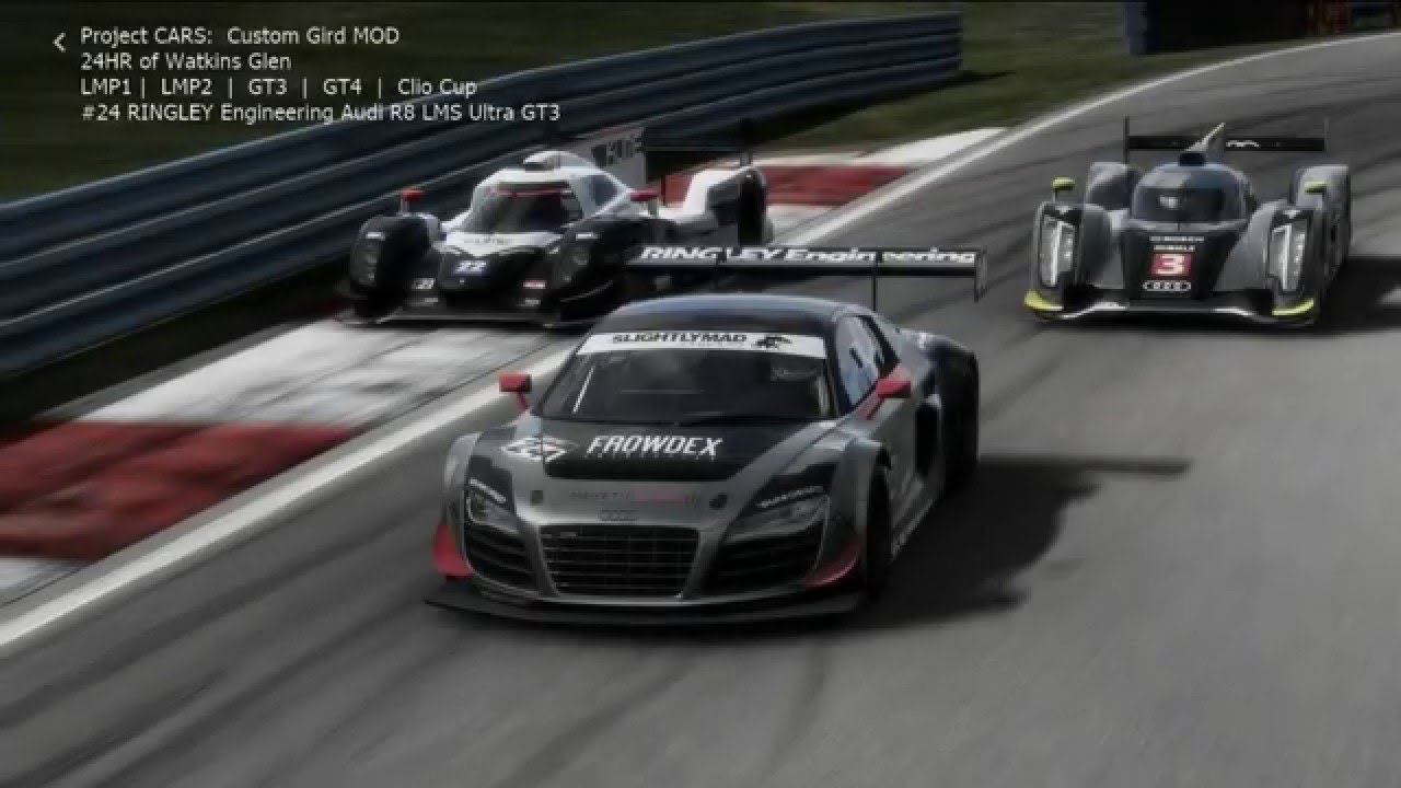 Project CARS: Custom Grid Mod - 24HR of Watkins Glen LMP1 | LMP2 | GT3 ...