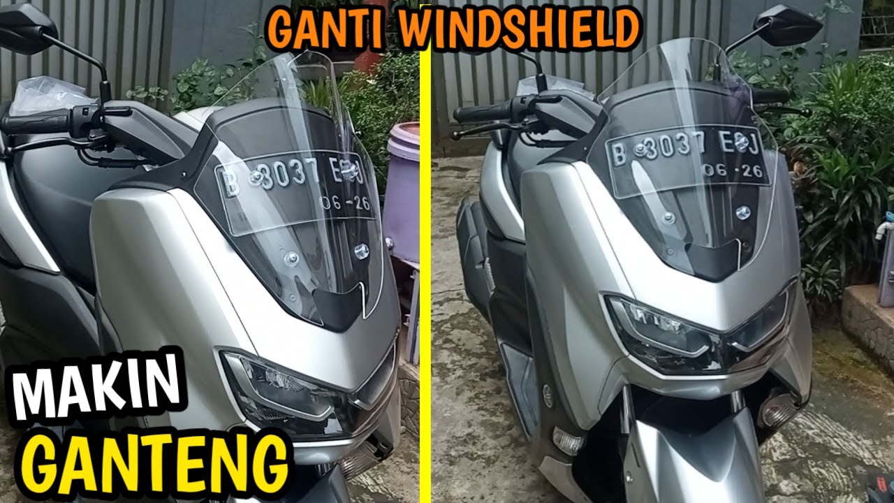 GANTI WINDSHIELD SECTBILL di ALL NEW NMAX SILVER, LEBIH MENAWAN ...