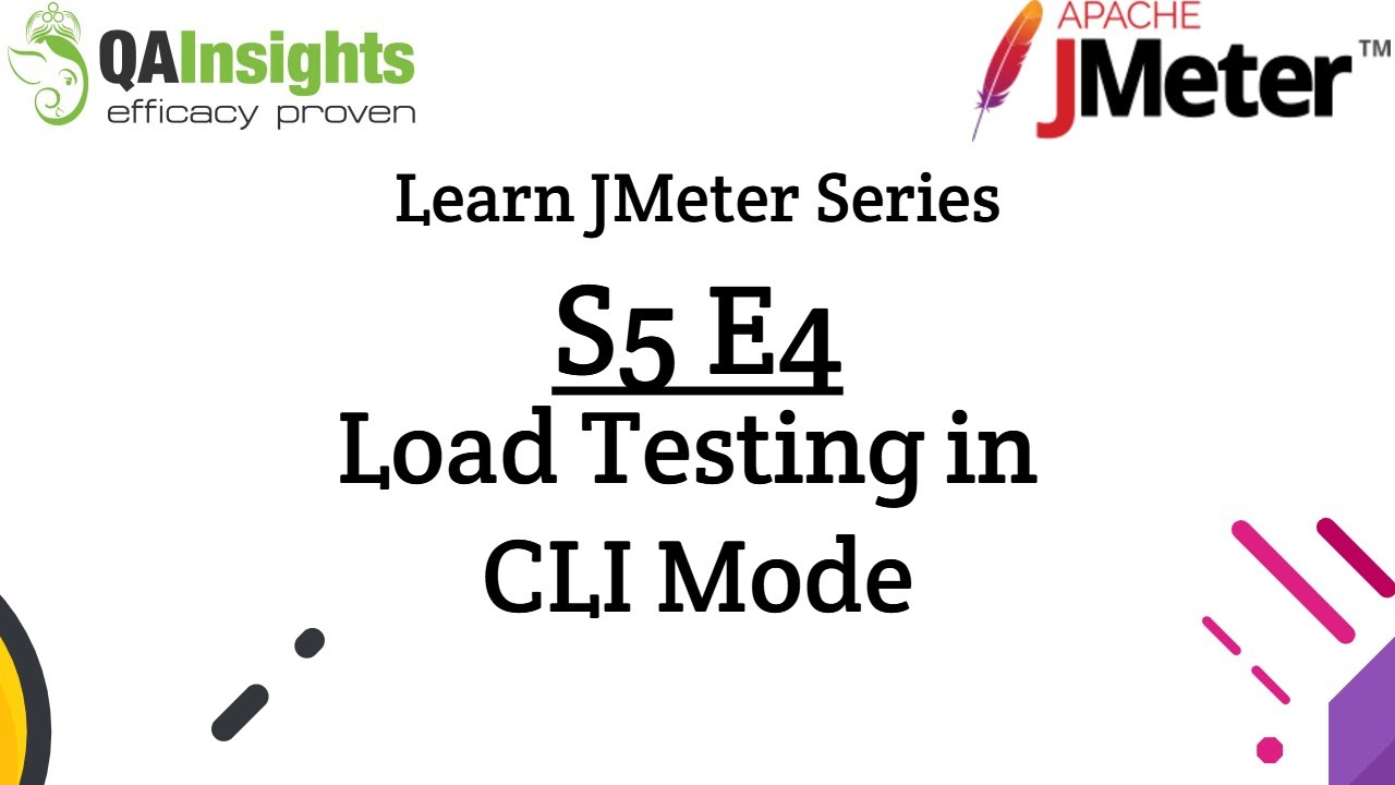 S5E4 Learn JMeter Series - Load Testing in CLI Mode in JMeter - YouTube