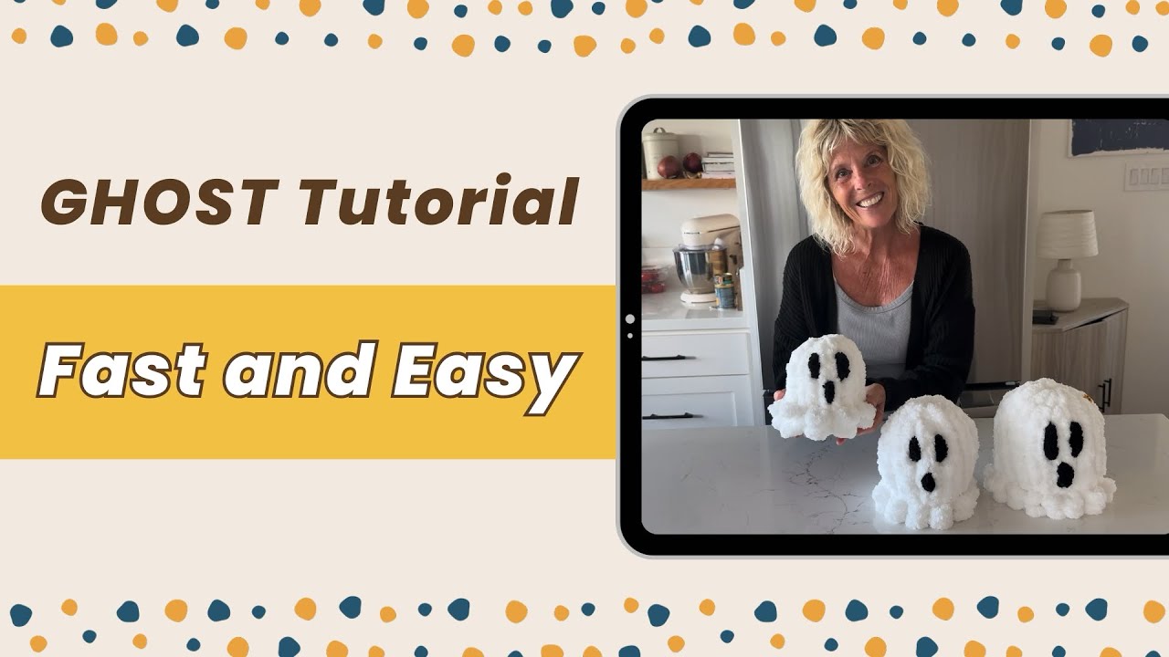 👻 Boo-tiful Ghosts Tutorial! 🎃 Easy, Fast & Fun DIY for Fall! 🧶 - YouTube