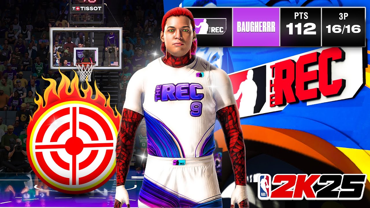 I SCORED 112 POINTS IN REC on my *NEW* LOCK BUILD in NBA 2K25 - YouTube