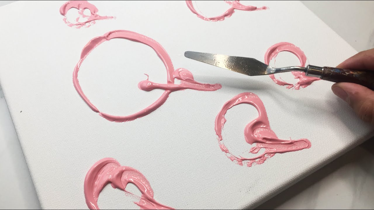 Pink Acrylics Landscape Painting｜Techniques on canvas l Project A-Z l ...