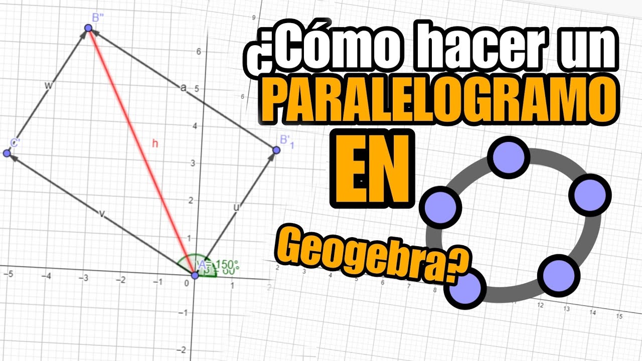 ¿Como representar un paralelogramo en GeoGebra?. - YouTube