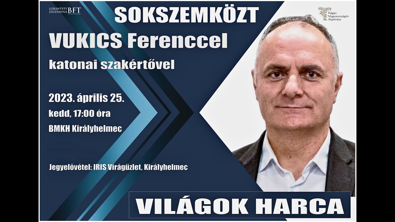 Sokszemközt Vukics Ferenccel a BMKH-ban, 2023. április 25. - YouTube