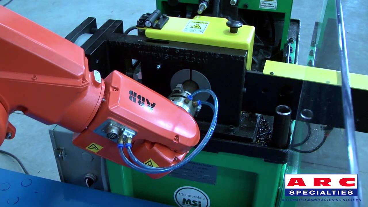 ARC Specialties MTR-1000: Machine Tending Robot - YouTube