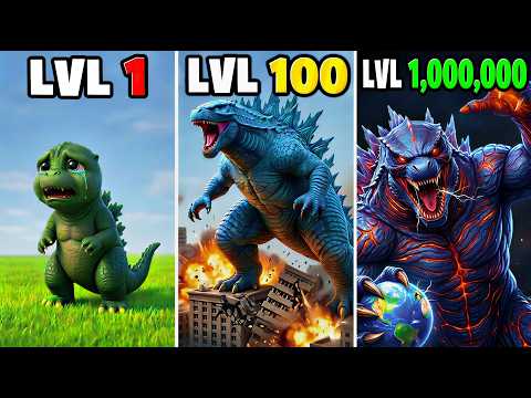 Level 1 to Level 1,000,000 GODZILLA In GTA 5!