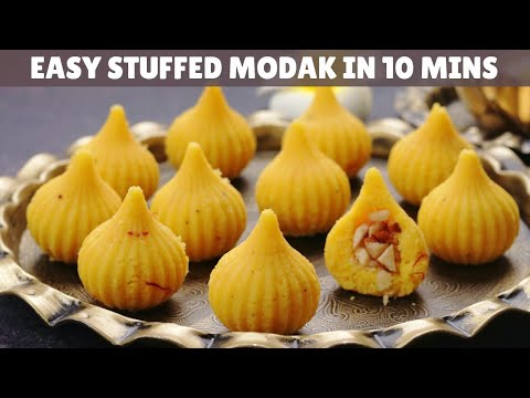 10-Minute Instant Modak Recipe With Special Filling | झटपट मोदक स्पेशल ...