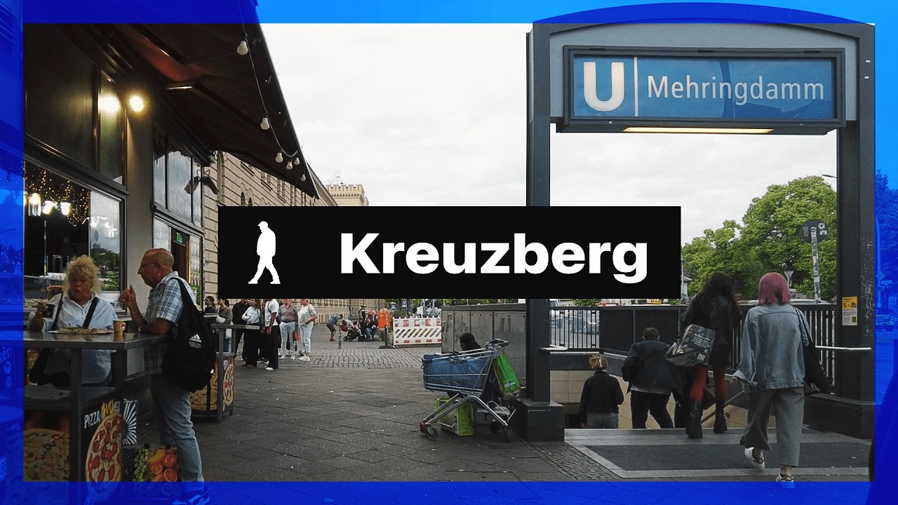 Berlin, Kreuzberg 🇩🇪 - Walking Tour on Mehringdamm | Outside Walker ...