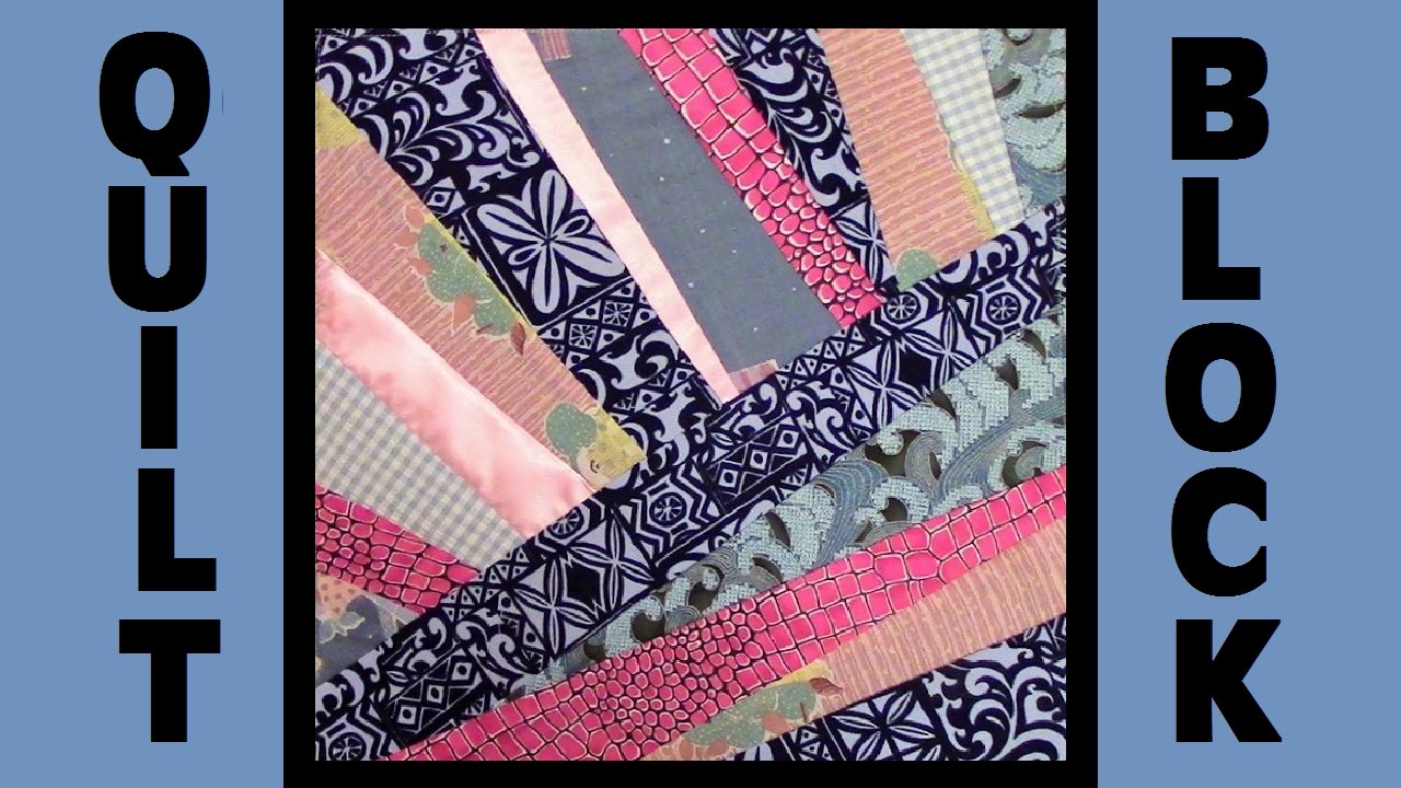 Quilt Block Party - Block 5: Dizzy Diagonals - Crazy Quilt Block ...