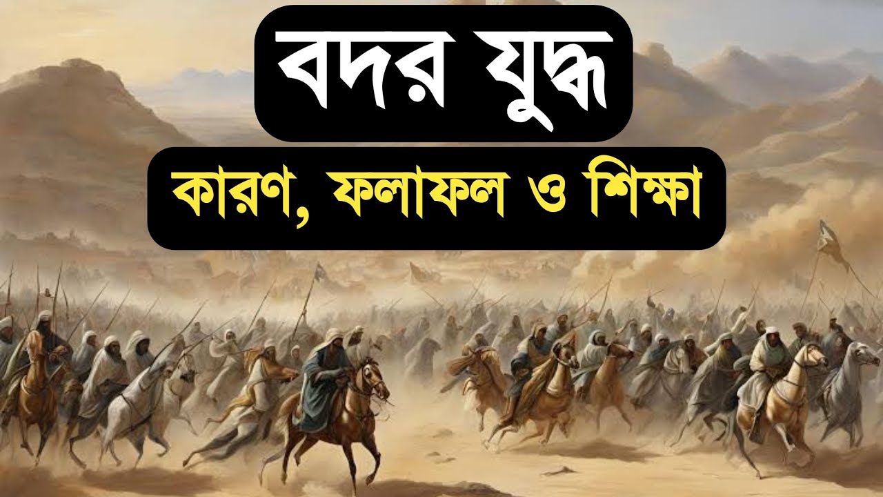 বদর যুদ্ধের কারণ ঘটনা ফলাফল | বদরের যুদ্ধের ইতিহাস বাংলা | Bodorer ...