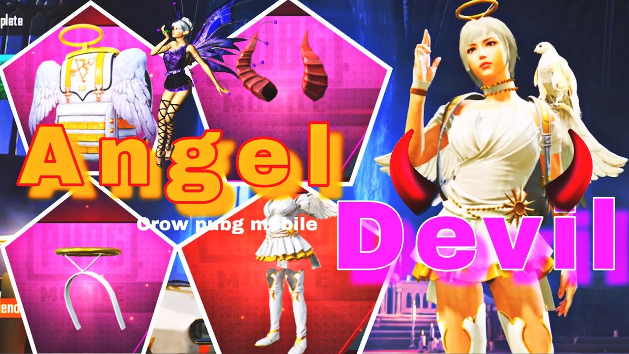PUBG MOBILE NEW PREMIUM CRATE DEVIL AND ANGEL WINGS SET| SPENDING ...