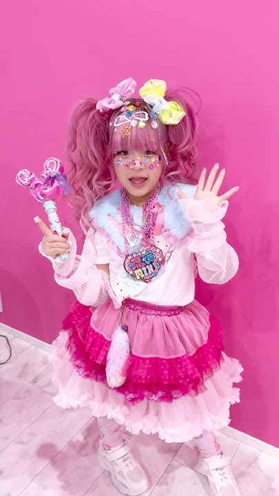 小学生姫ギャル原宿カラフルコーデ💗紹介💕🥹#ギャル#kogyaru#原宿#pink - YouTube