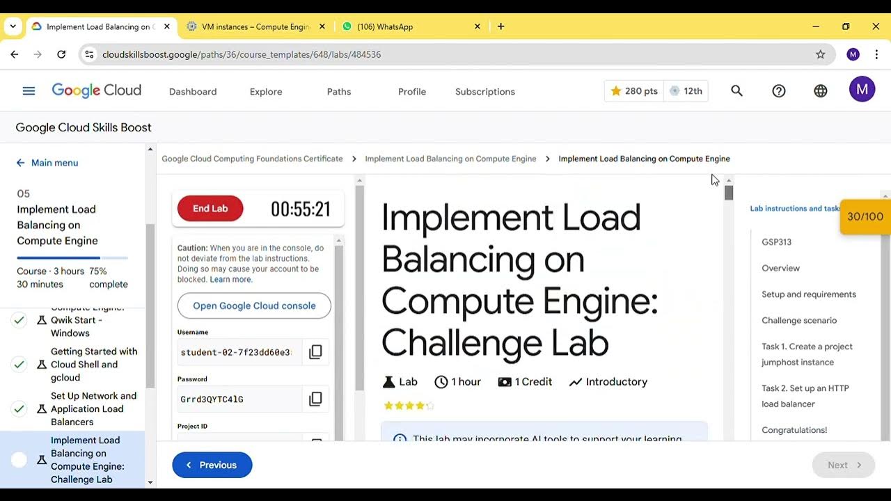 Implement Load Balancing on Compute Engine Challenge Lab Google Cloud Skills Boost -H561W-2024 ...