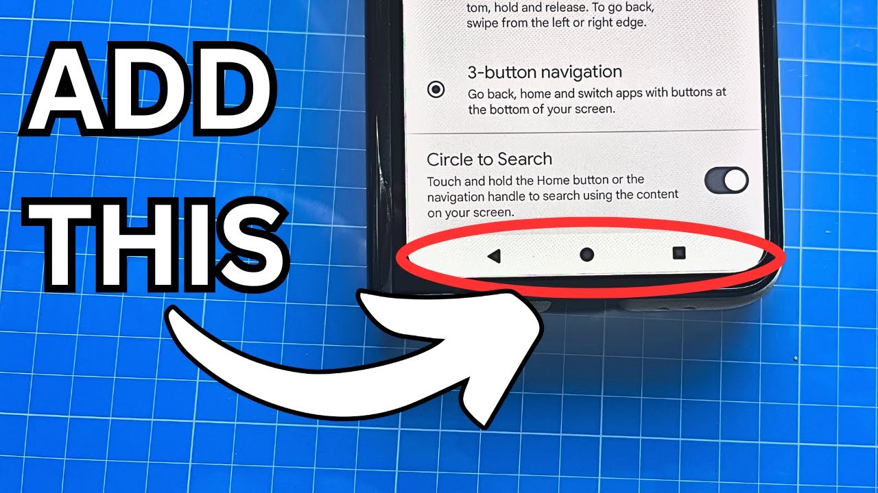 How to add the NAVIGATION buttons to your Google Pixel. - YouTube