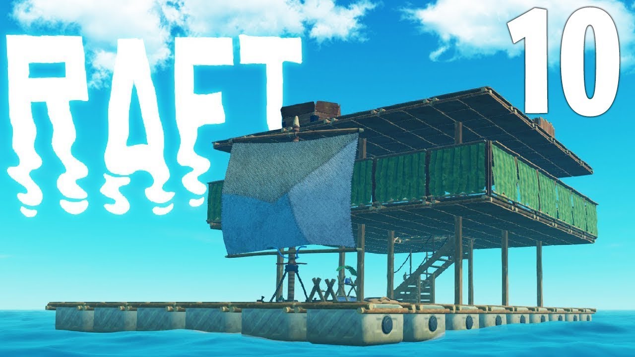 Raft Survival Adding Stairs to The Raft! - Lets Play Episode 10 ...