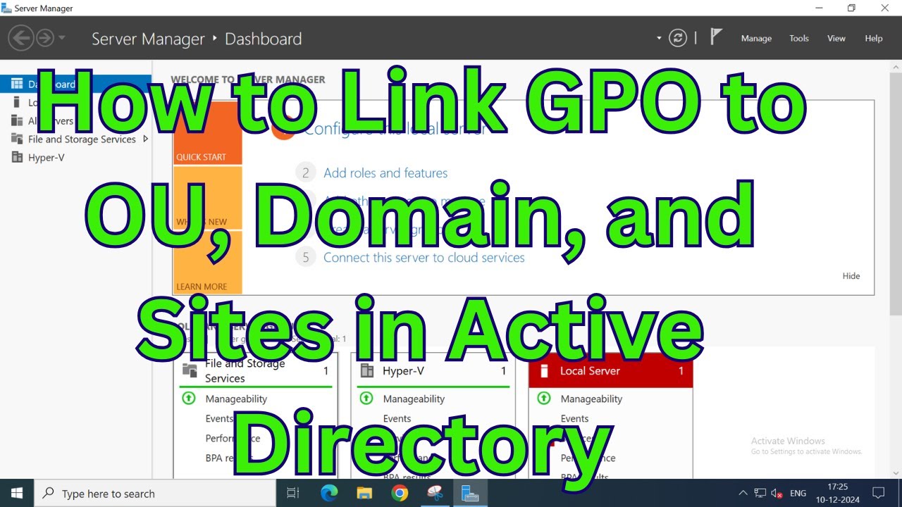 How to Link GPO to OU, Domain, and Sites in Active Directory - YouTube