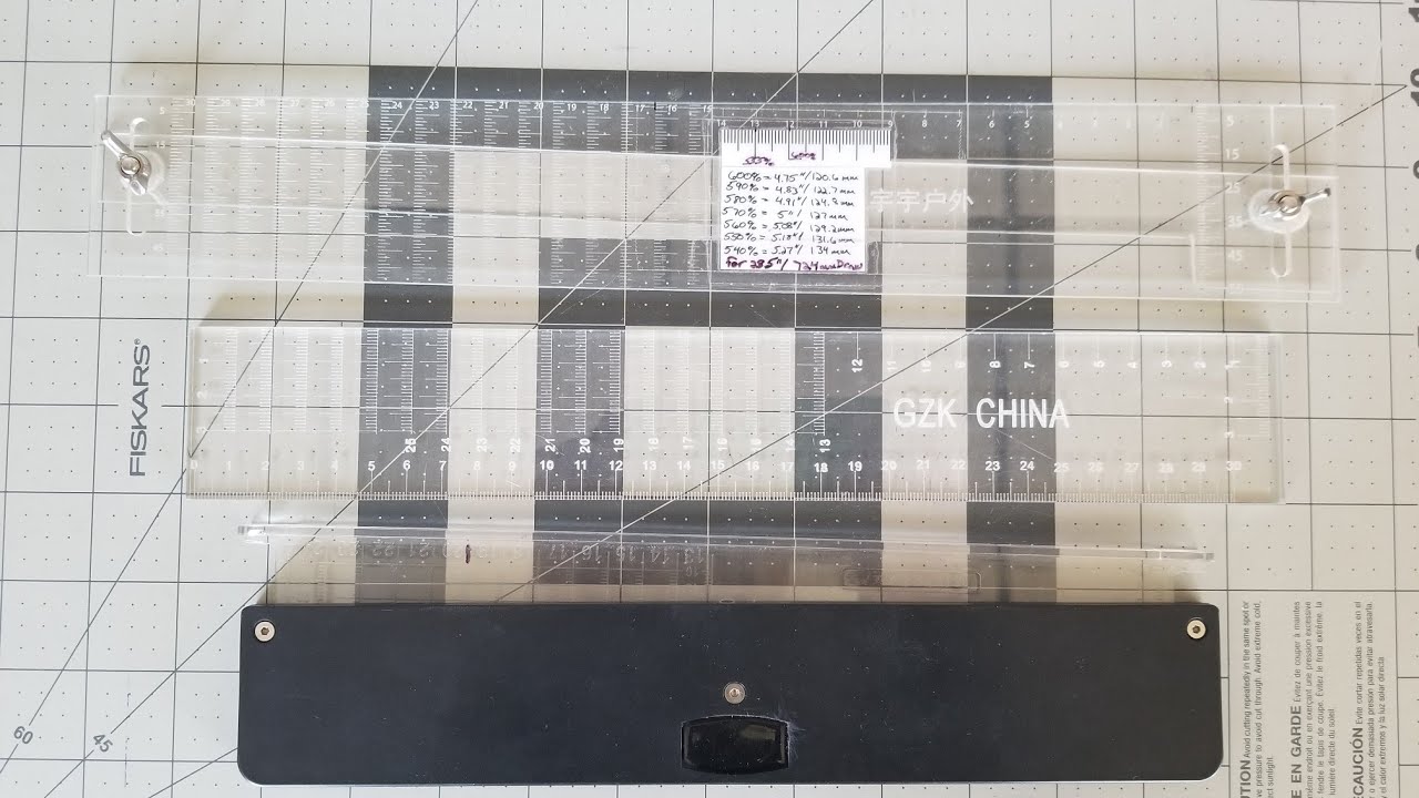 Cutting bands video 2 (with ruler and 2 types of adjustable taper ...