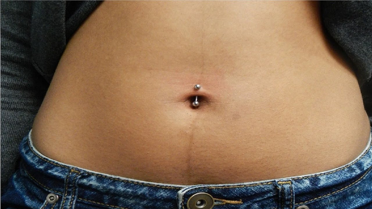 how to get rid of a belly button piercing hole fast - YouTube