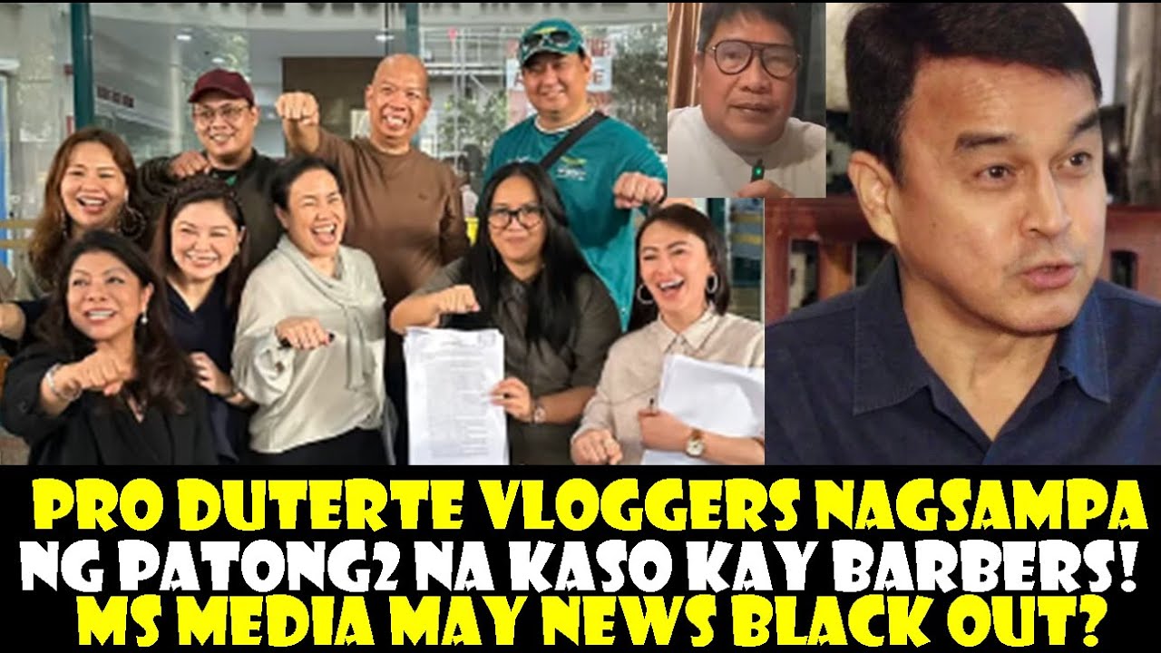 PRO DUTERTE VLOGGERS NAGSAMPA NG KASO KAY BARBERS! MSM NEWS BLACK OUT ...