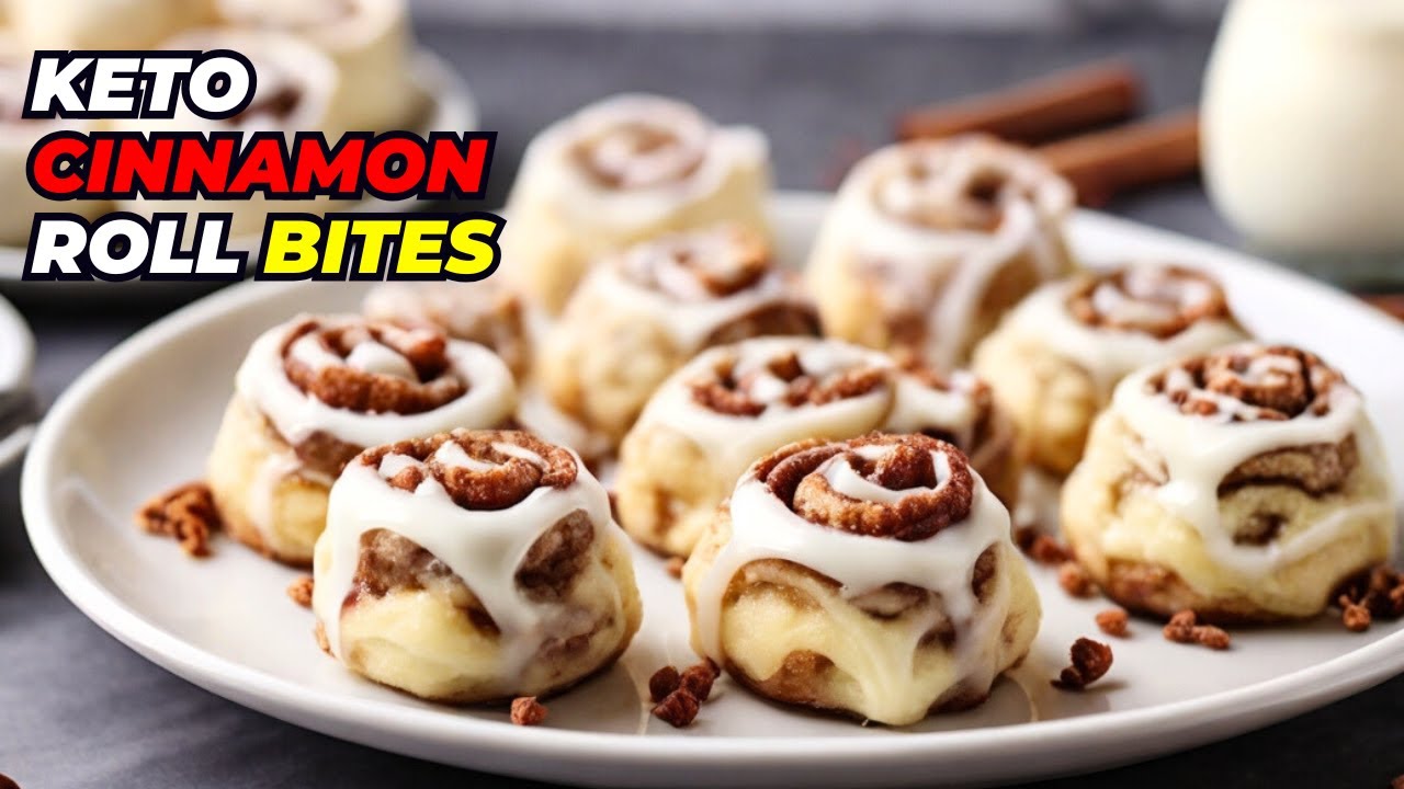 Keto Cinnamon Roll Bites | Low-Carb Mini Cinnamon Rolls - YouTube