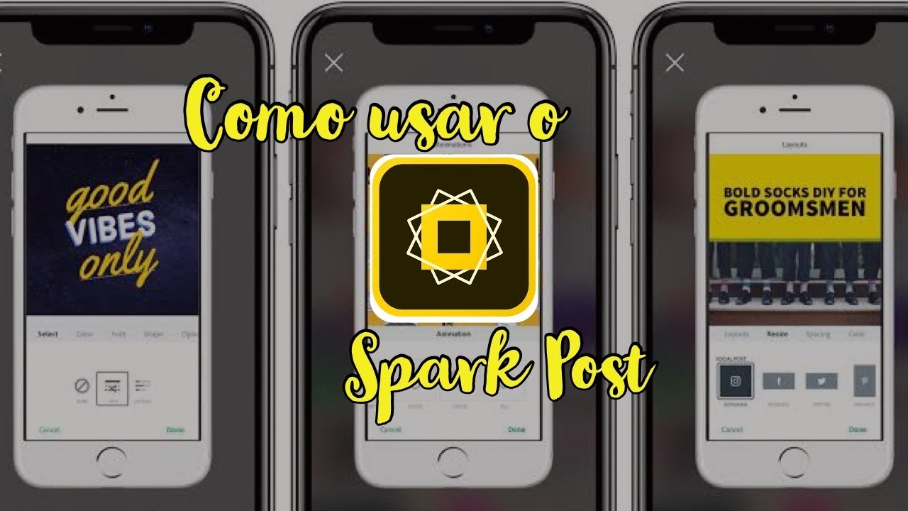 COMO UTILIZAR O APLICATIVO ADOBE SPARK POST - YouTube