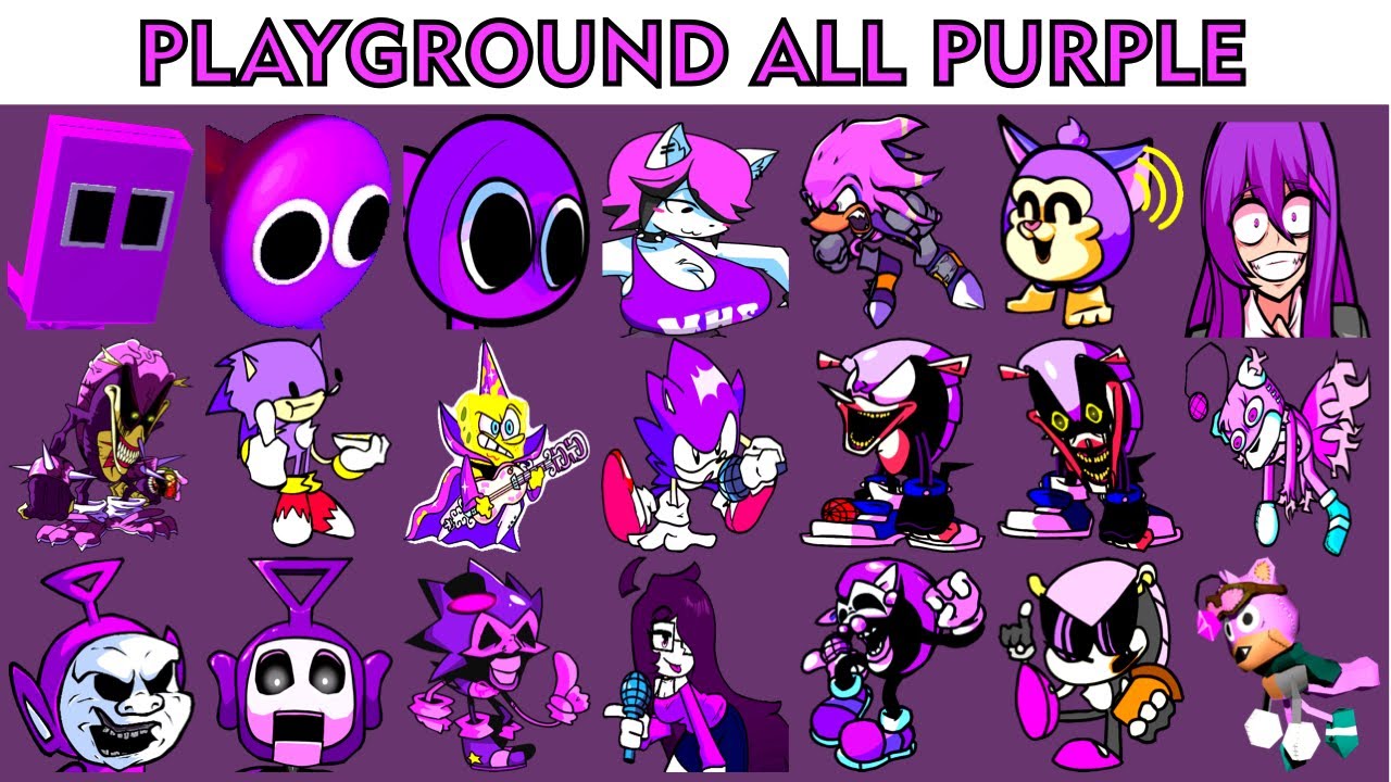 FNF Character Test | Gameplay VS My Playground | ALL Purple Test - YouTube