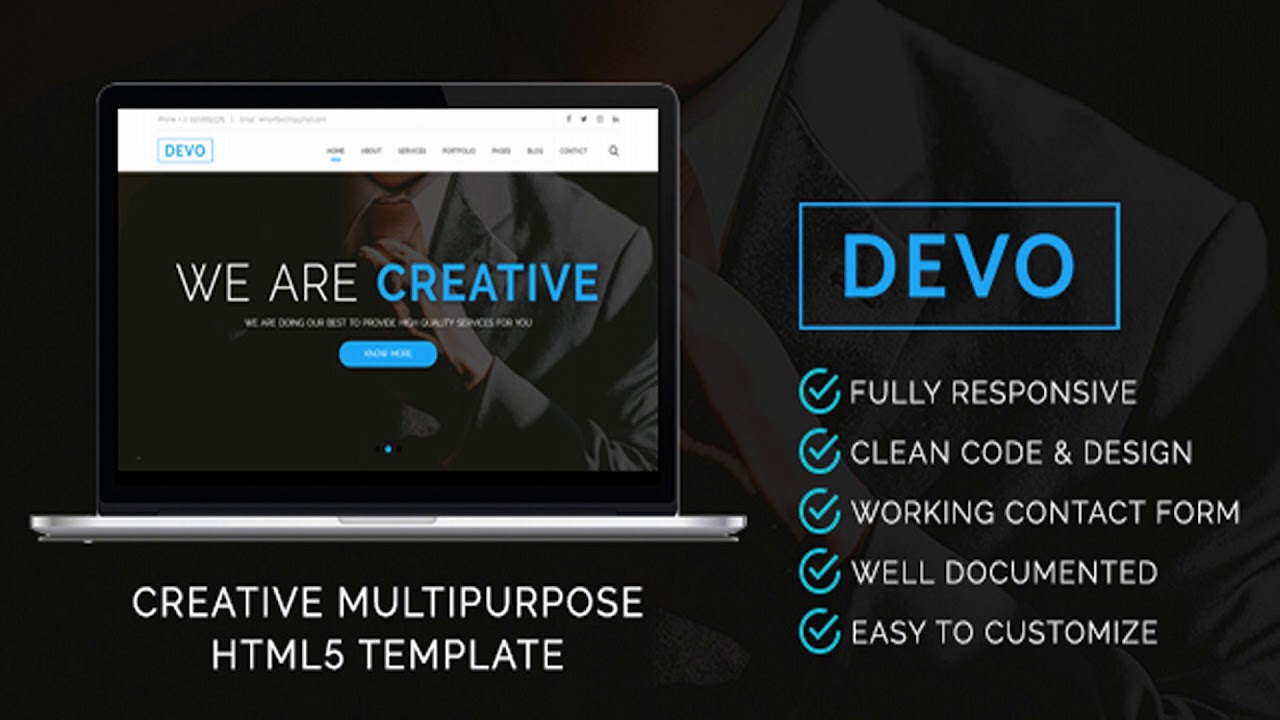 DEVO | HTML5 Multi-Purpose Template | Themeforest Website Templates and ...