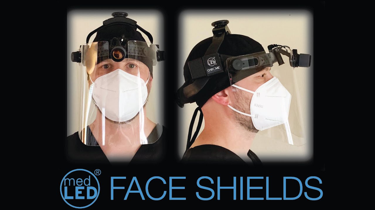 MedLED Face Shield Install Instructions (Chrome Only Version) - YouTube