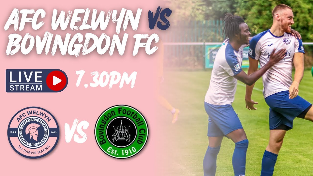 AFC Welwyn v Bovingdon FC | LIVE MATCH - YouTube
