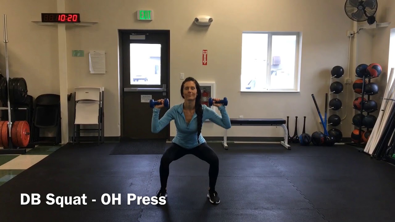 DB Squat-Press - YouTube