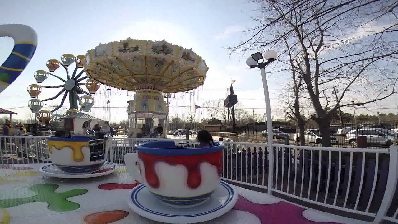 Adventureland Ride: Tea Cups (NEW for 2014) - YouTube