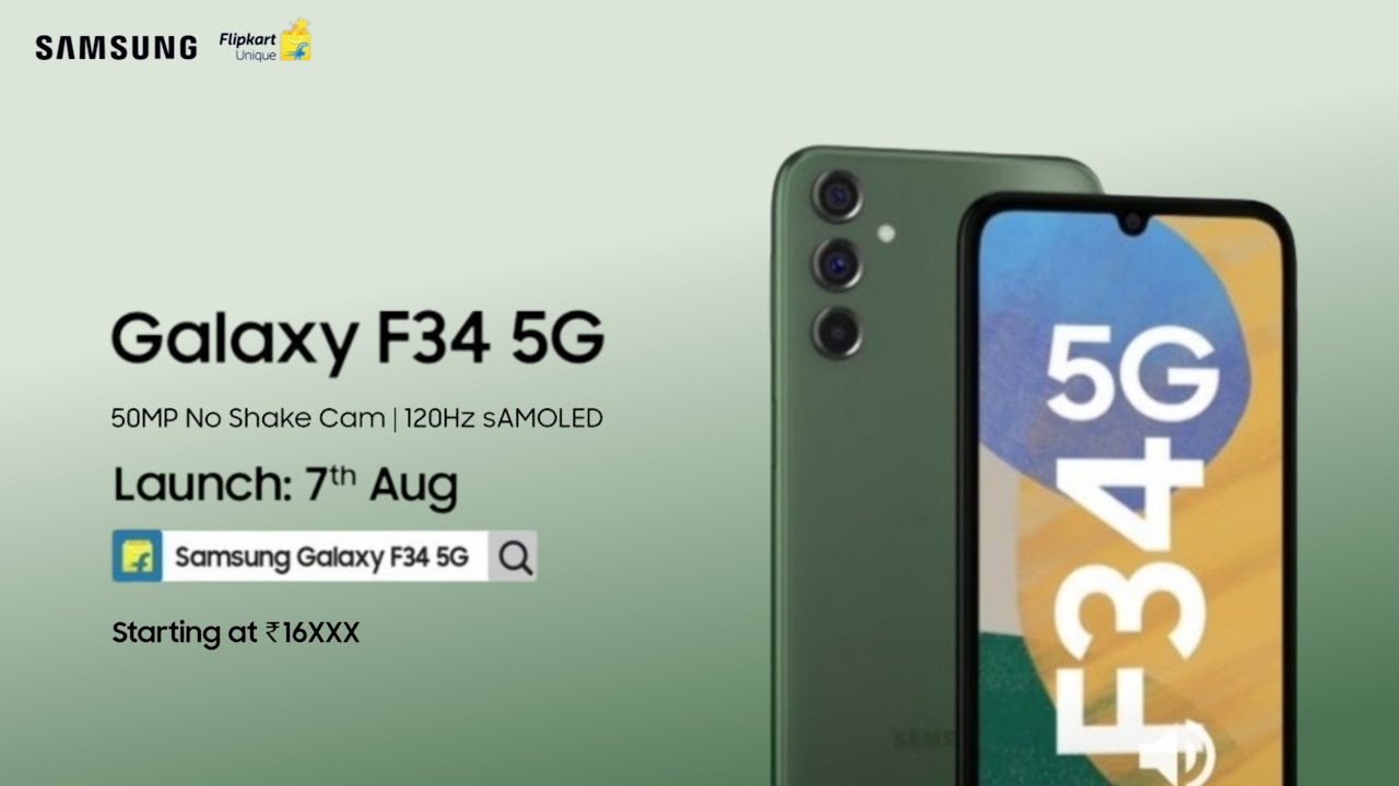 SAMSUNG Galaxy F34 5G - Official Launch | Specs | Price in india ...