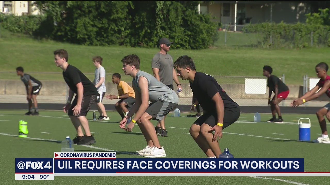UIL now requiring student athletes to wear face masks - YouTube