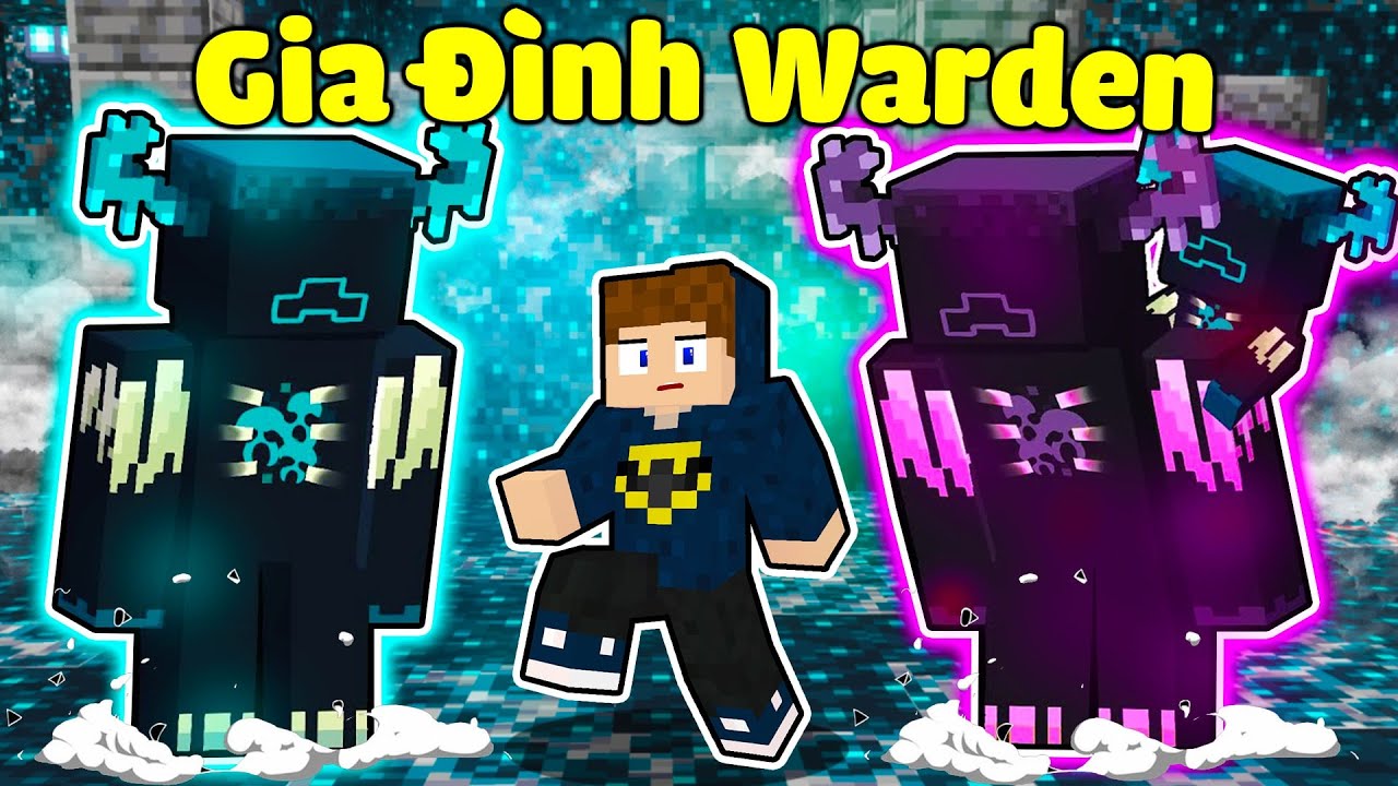 NẾU JAYGRAY ĐƯỢC GIA ĐÌNH WARDEN NHẬN NUÔI TRONG MINECRAFT*THỬ THÁCH ...