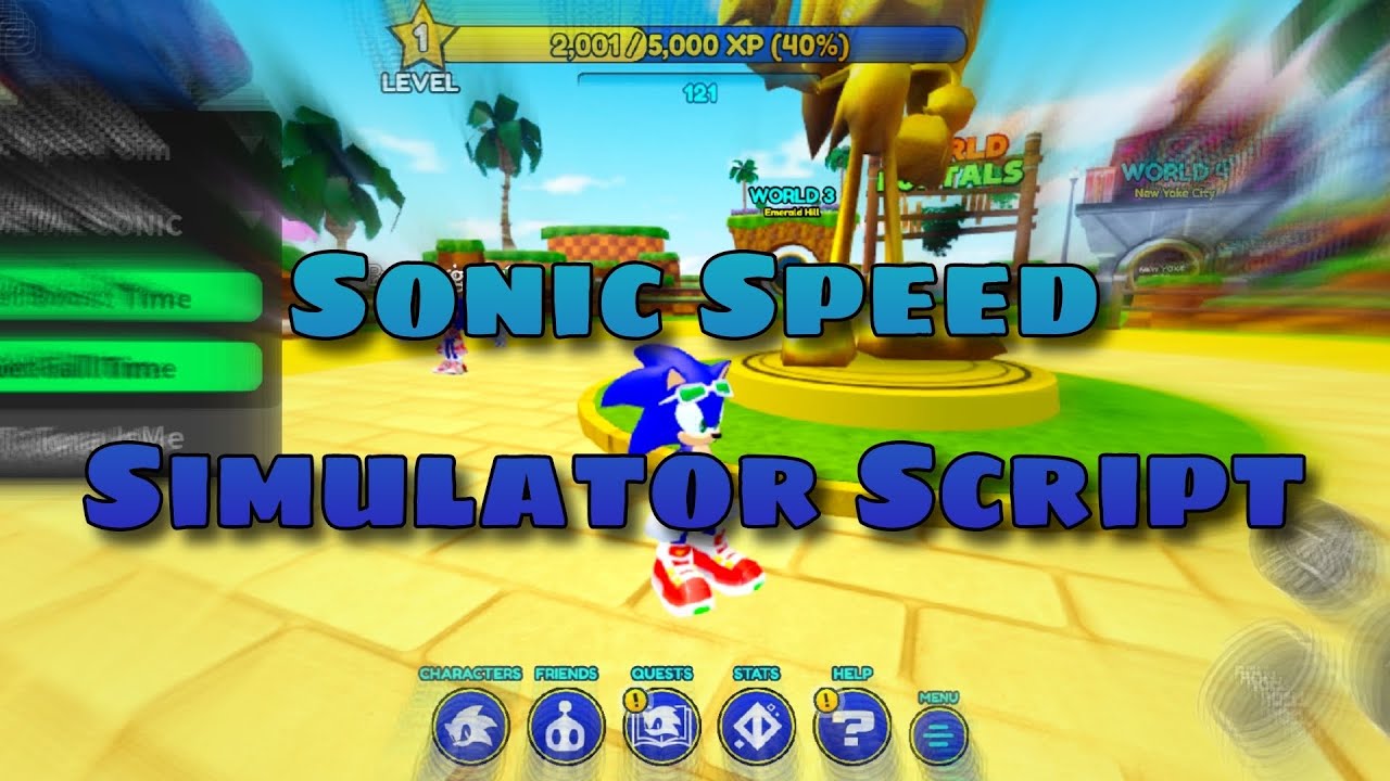 Sonic Speed Simulator Script | Hydrogen - Fluxus - Delta - Arceus x ...