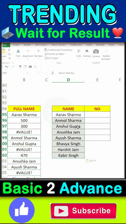 Name And Text Separate In Excel Exceltips Shorts Exceltricks Excel Exceltutorial
