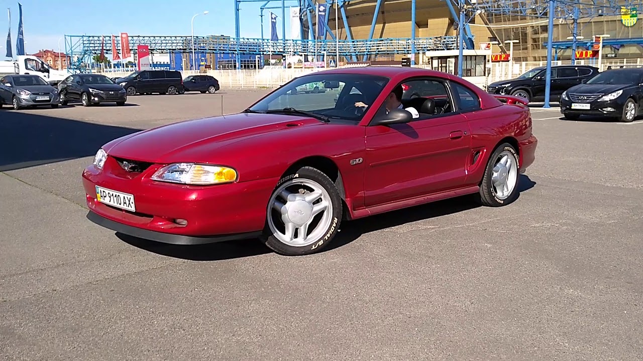 1995 Mustang GT SN95 straight pipes - YouTube