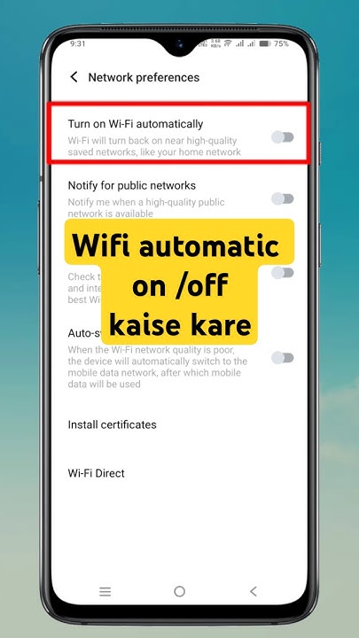 wifi automatic on kaise kare | wifi automatic off kaise kare | wifi connection #wifioff #wifion ...