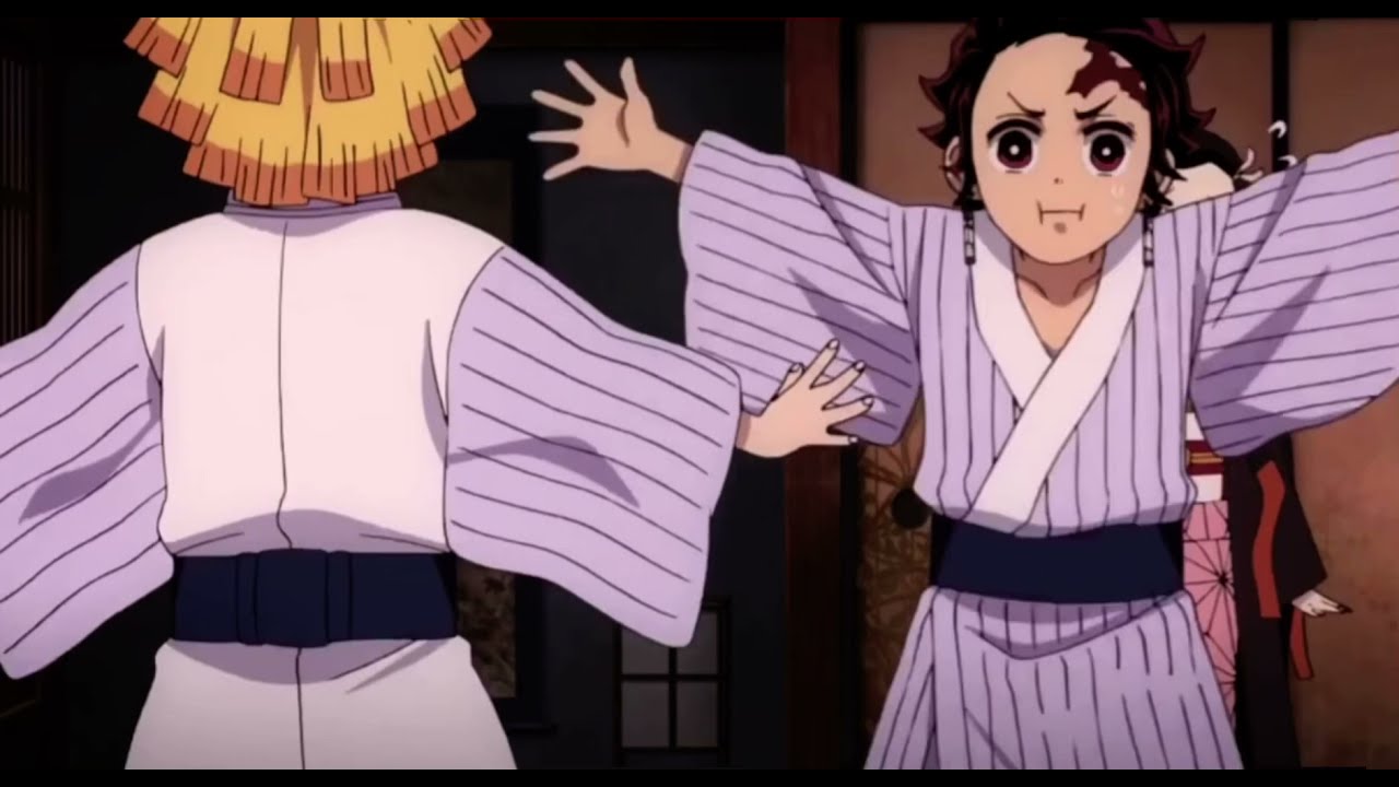 Zenitsu Chasing Nezuko for 26 seconds Straight - YouTube