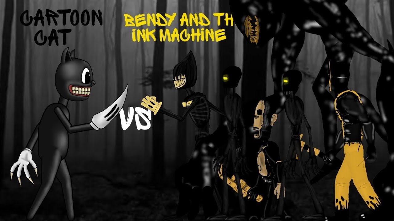 Bendy And The Ink Machine Vs Cartoon Cat (Dc2 Animation) - YouTube