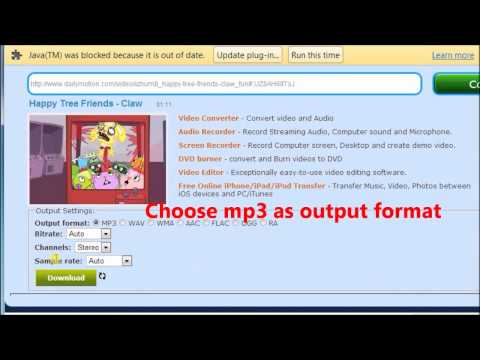 The easy way to convert dailymotion to mp3
