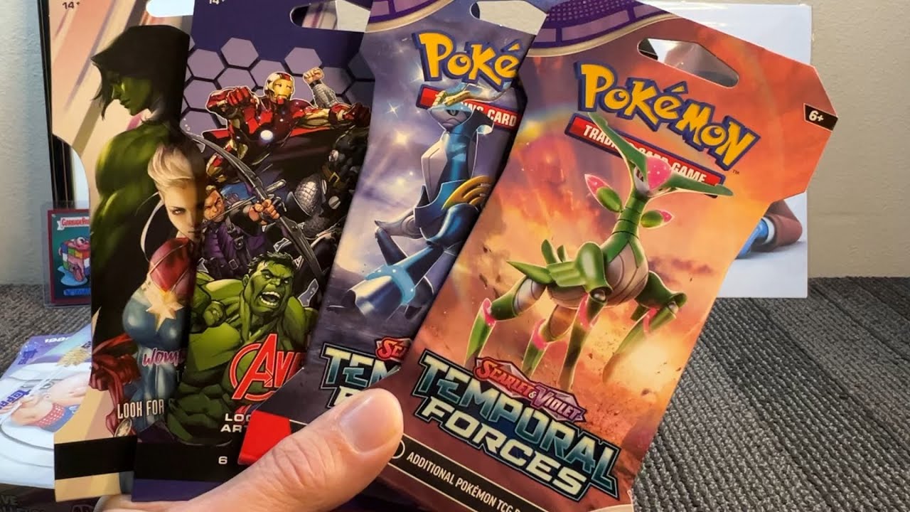 FREE Giveaway Pokemon and Marvel Packs We Open GPK Chrome Series 6 ...