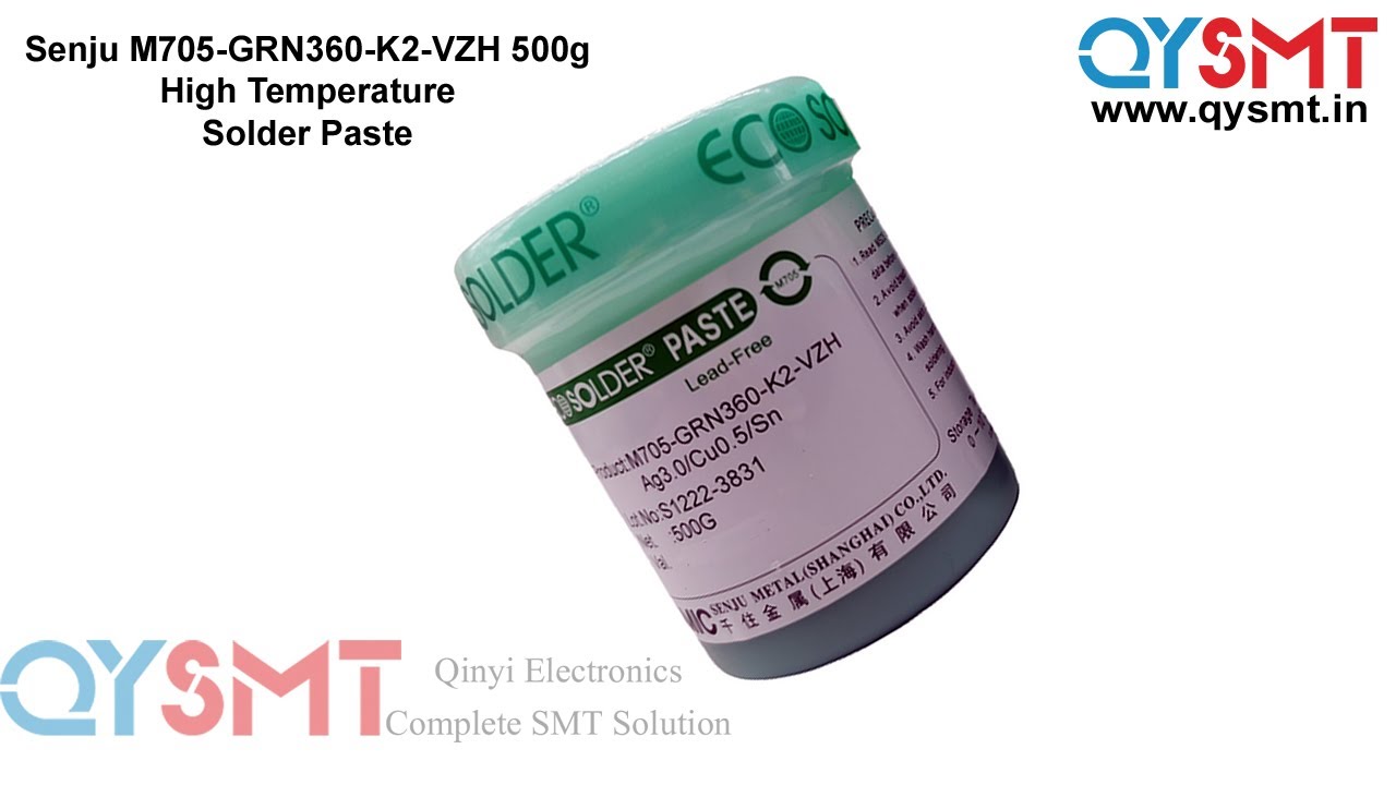 Senju M705 GRN360 K2 VZH Solder Paste - YouTube