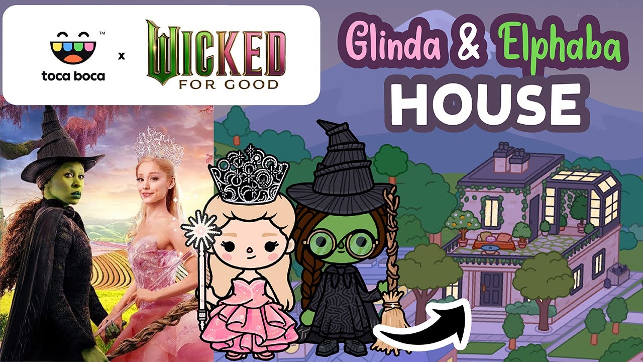 WICKED Glinda Elphaba House Dorm Bedroom Pink Green Witch Cute Toca ...