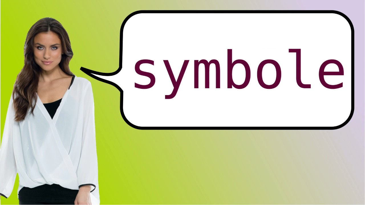 How to say symbol in French? - YouTube