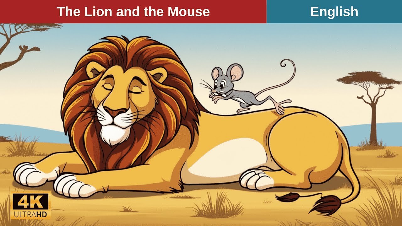The Lion and the Mouse | Bedtime Stories for Kids in English | English ...