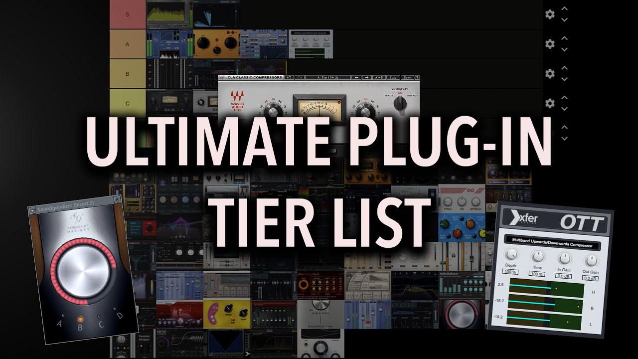 Audio Plugin Tier List (70+ VST's ranked) - YouTube