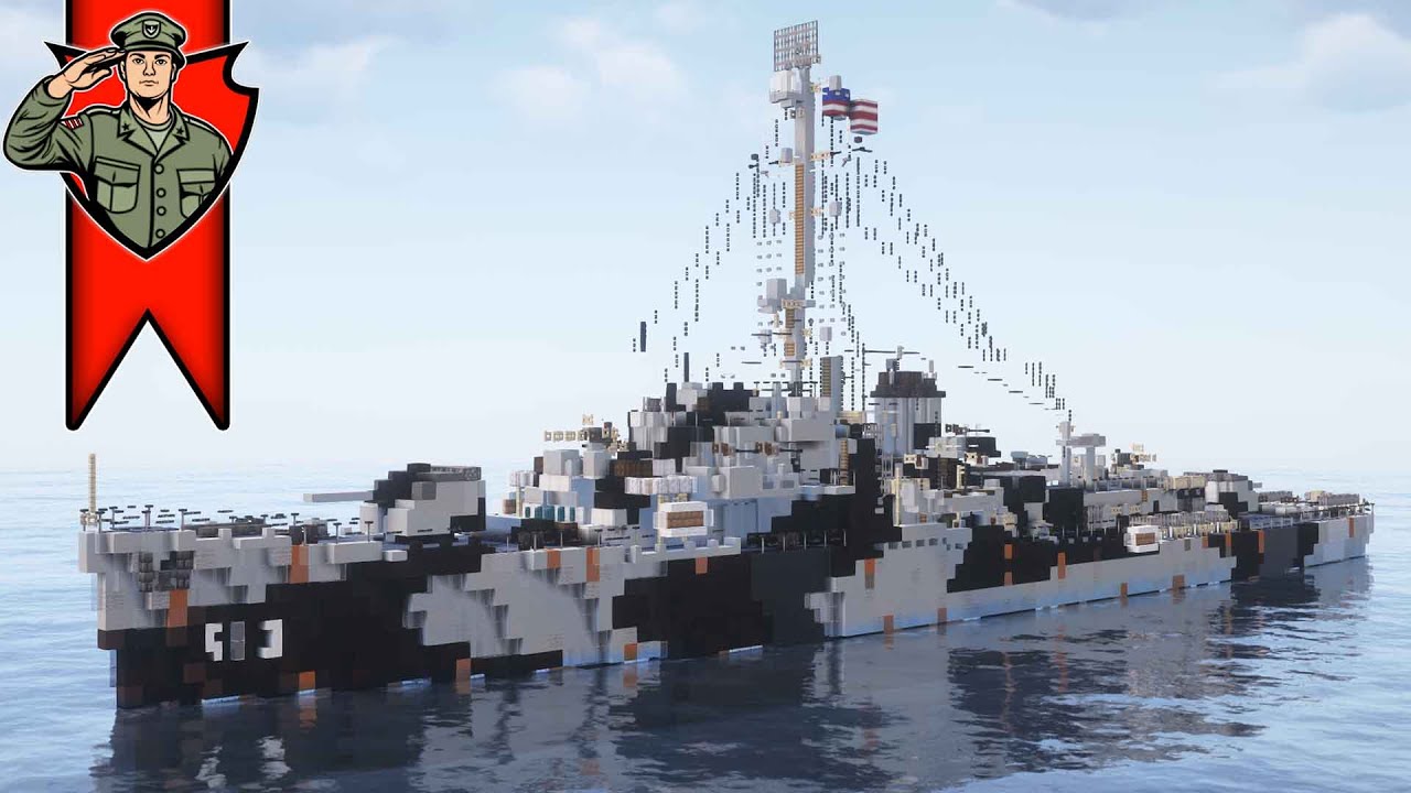 Minecraft USS Samuel B. Roberts (DE-413) Showcase + Download! - YouTube