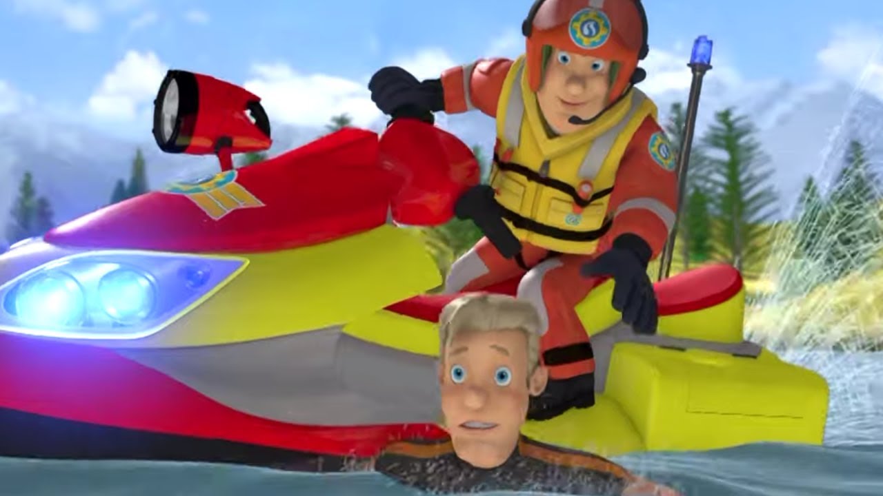Fireman Sam ⭐️ The Wildmen on Deep Water Rescues! 🌊 Safe with Sam ...